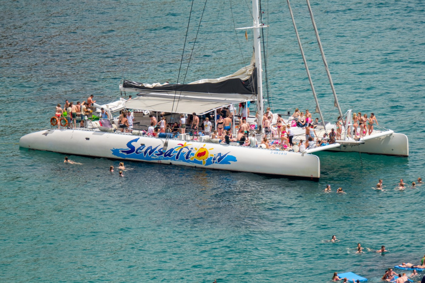 The Famous Catamaran Party Sail Tour with Dj, drinks and bbq